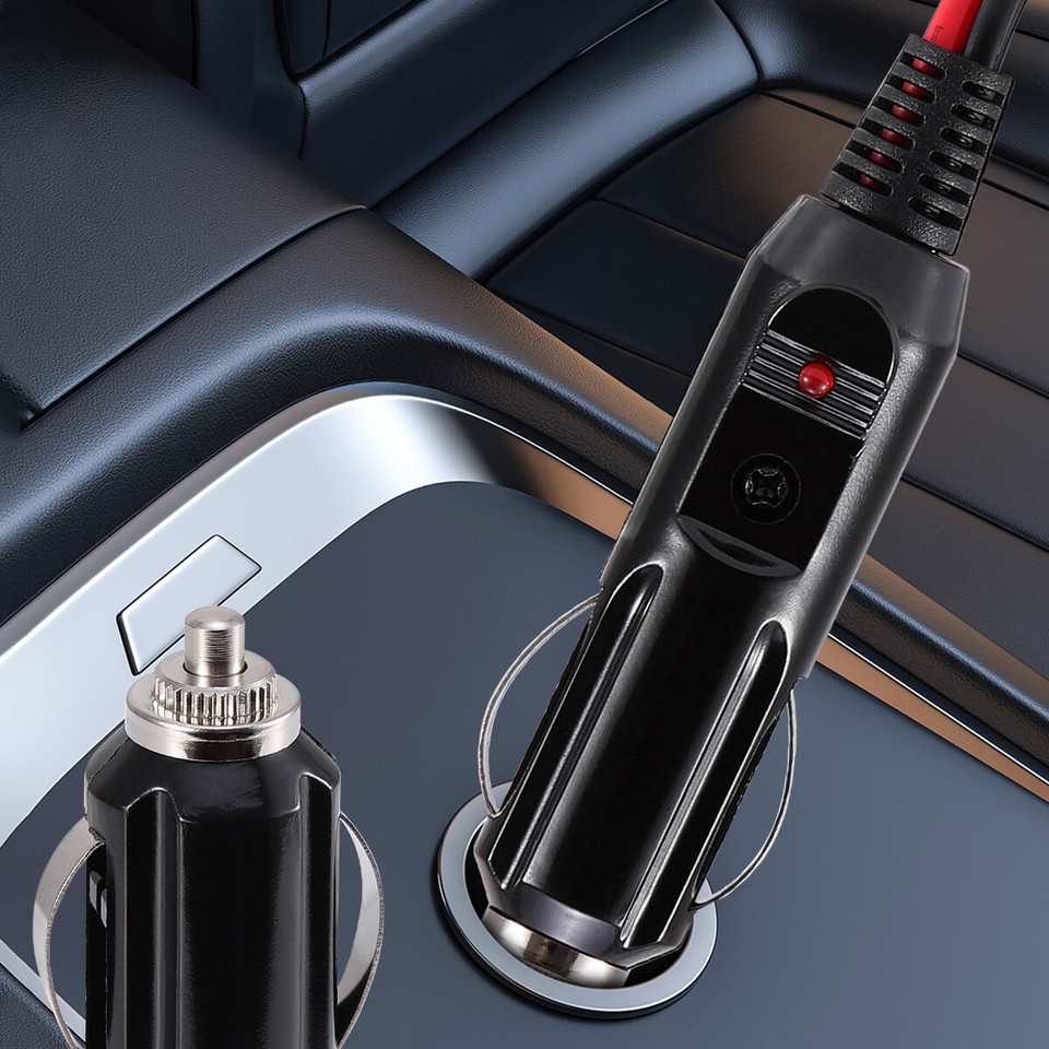 4 PACK Fused 12V ~ 24V Male Car Cigarette Lighter Plug Socket Connector ...