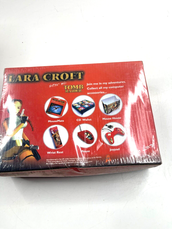 Lara Croft Tomb Raider Computer Maus Mouse von Eidos Rot Vintage Neu ...