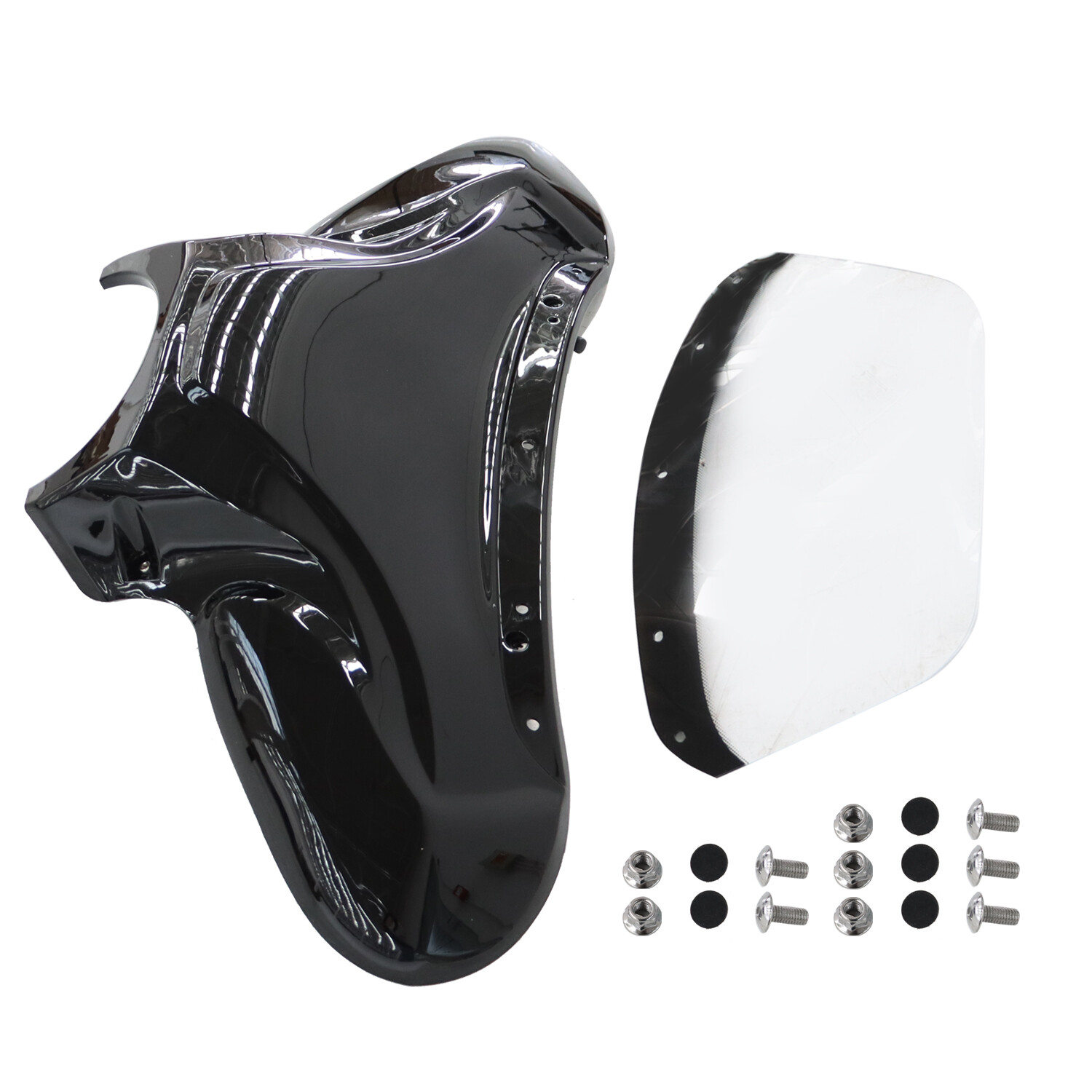 NEW UNIVERSAL FRONT FAIRING BAT WING BATWING WINDSHIELD FOR HARLEY ...