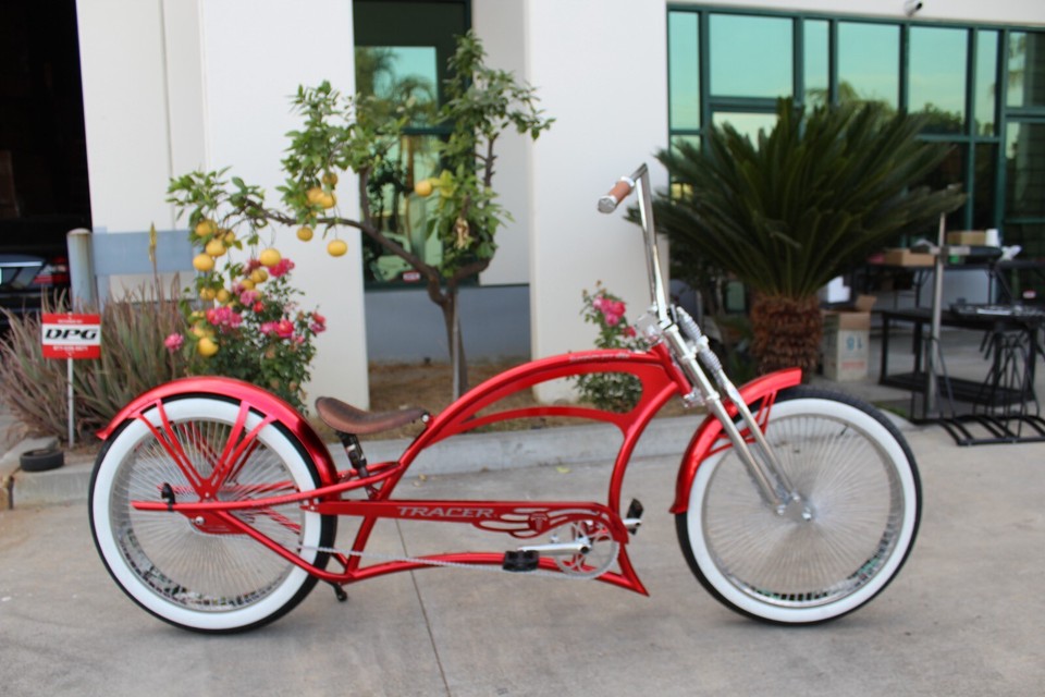 26" Stretch Chopper Cruiser Steel Dual Spring Classical Fork Chrome ...