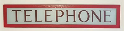 RED TELEPHONE BOX FRAMED TELEPHONE SIGN K6 , BOOTH, KIOSK | eBay UK