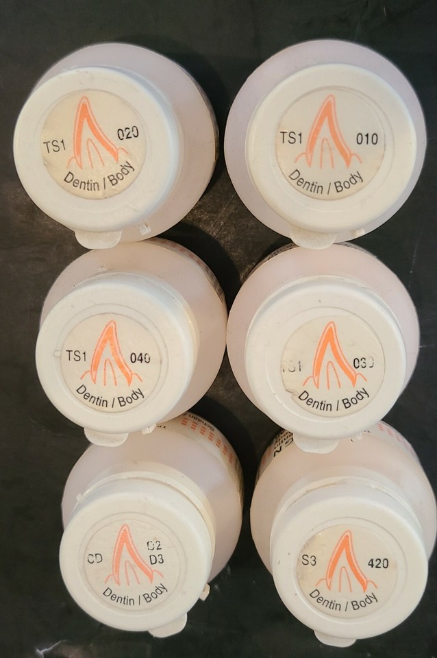 Ivoclar d.Sign Dentin/ Body Porcelain Powder 6 Bottles x 20g DW | eBay