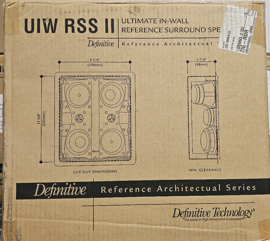 Definitive Technology UIW RSS II Pair - open box - discontinued by Def Tech 93207051708 | eBay