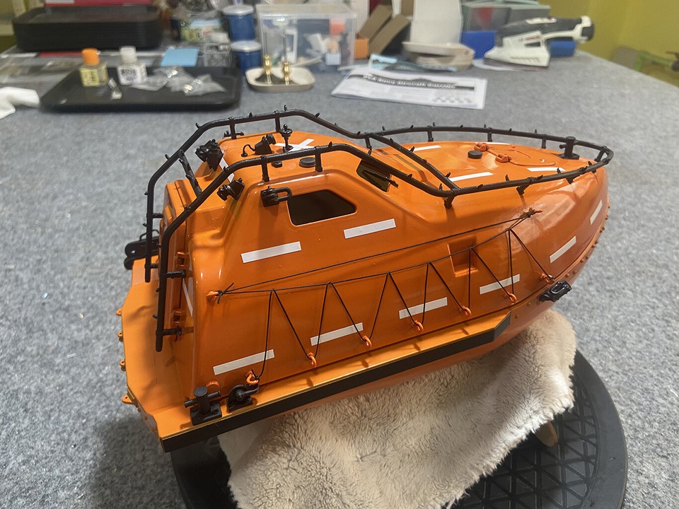 Totally enclosed lifeboat JYN 5 1:18 314mm 12.3" RC Model Ship Kit | eBay