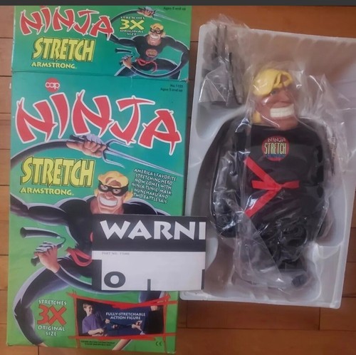 Very Rare! 1994 Cap Toys Figure Stretch Armstrong Ninja with box 🔥🔥🔥📈 ...