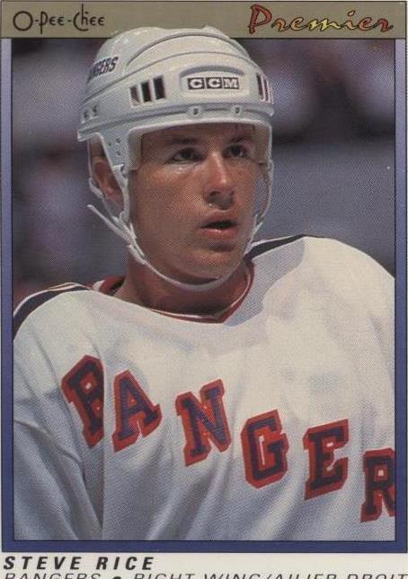 1990-91 O-Pee-Chee Premier - Steven Rice #97 (RC) for sale online | eBay