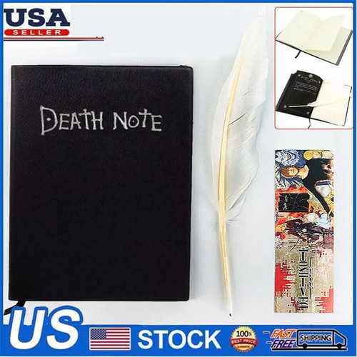 Death Note Notebook with Feather Pen Anime Theme Writing Book Kit ...