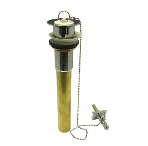 Vintage CC1001 Brass Chain and Plug Bathroom Sink Drain with Overflow ...