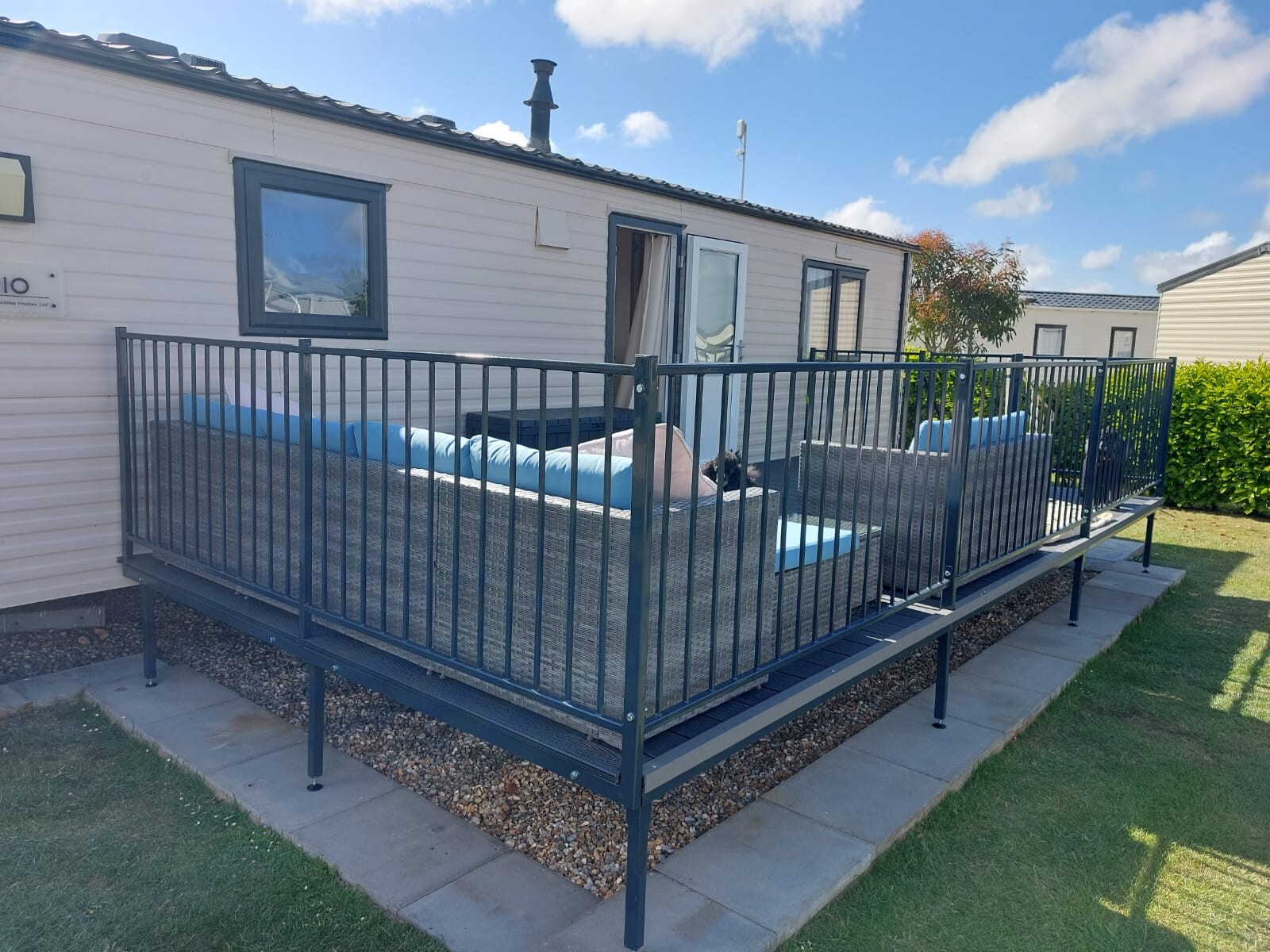 CARAVAN VERANDA. Static. Verandah . Decking | eBay UK