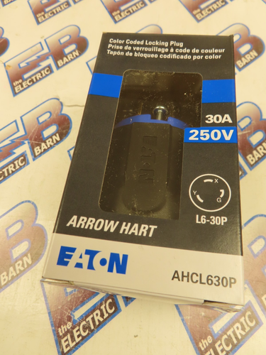 Eaton AHCL630P Twistlock Plug 30 Amp 250 Volt 3W Blue L6-30P -NEW-B | eBay