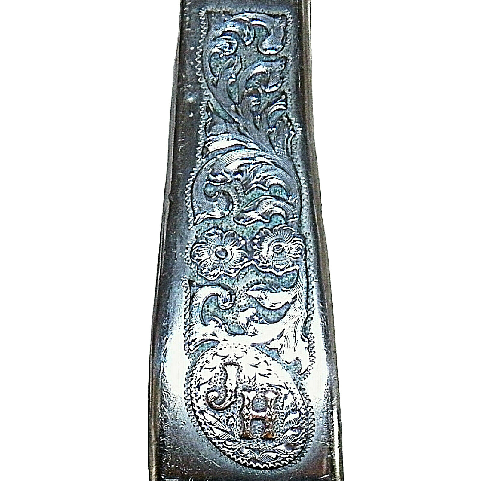 Vintage Diablo Sterling Silver Filigree Overlay Western