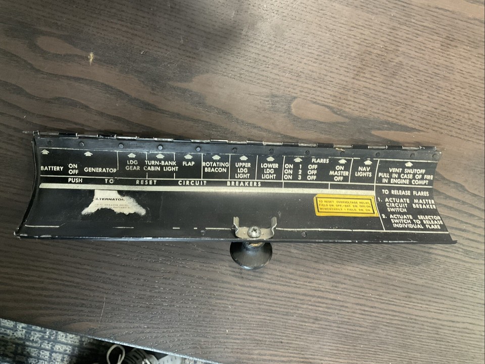 Beechcraft Bonanza LH Lower Electrical Control Panel Door P/N 35-324367 ...