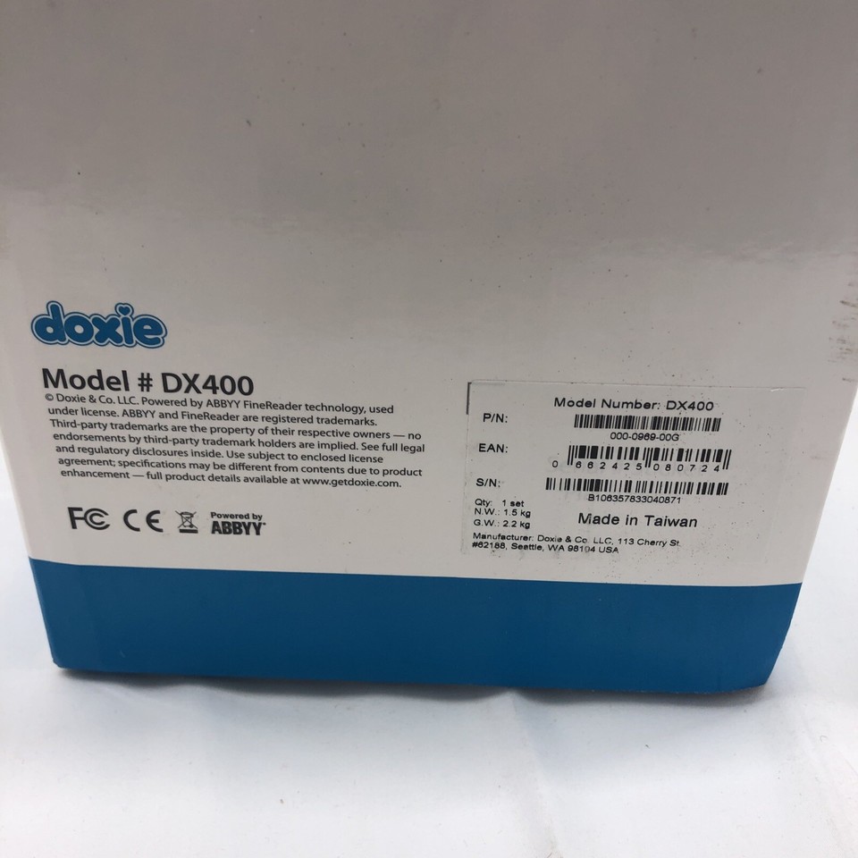 Doxie Pro DX400 - Wired Document Scanner and Receipt Scanner for Home ...