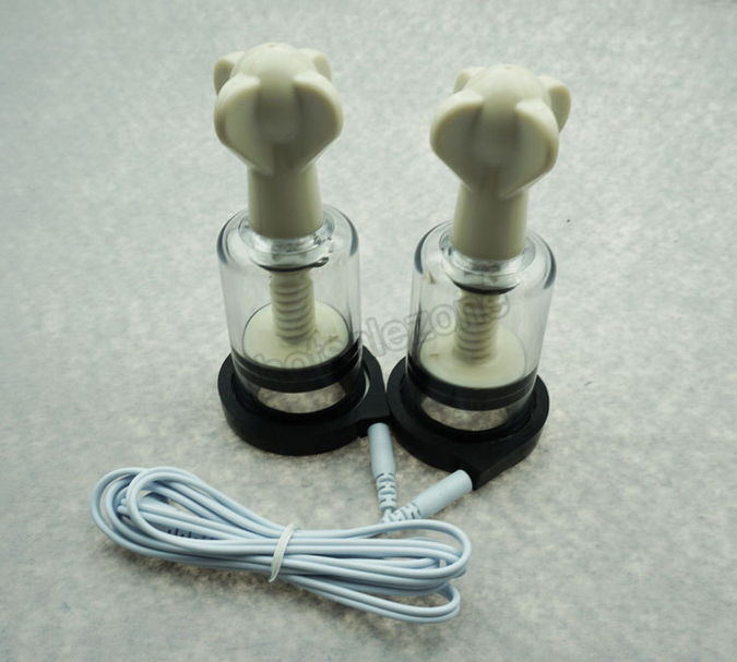 Electric Nipple Sucker Pumps Breast Massage Sucker E-stim Set | eBay