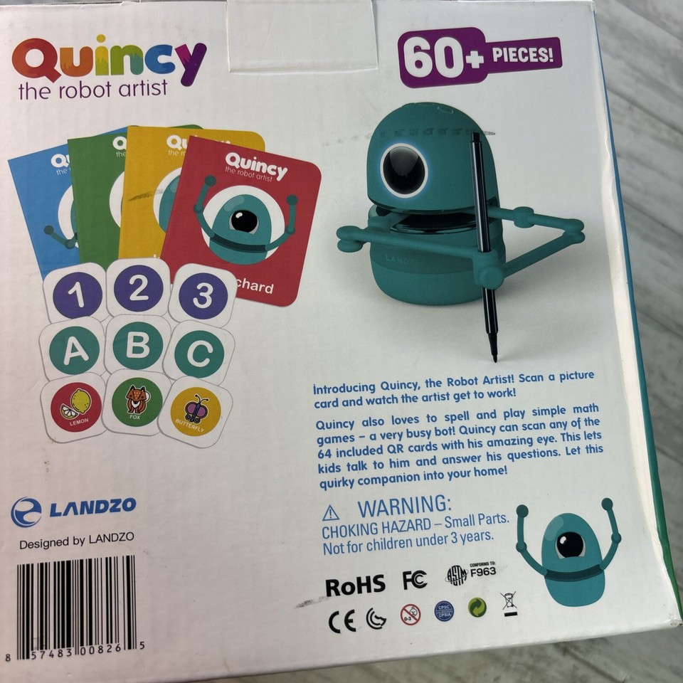 Landzo Quincy The Robot Artist Educational Toy Kids Learn to Draw Math ...