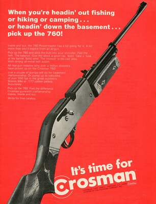 1973 Print Ad of Crosman Powermaster Model 760 Pellet Rifle BB Gun | eBay