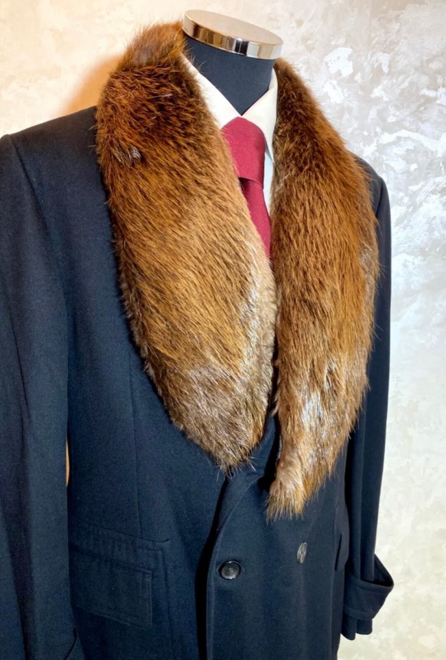 Extremely Expensive Gucci Cashmere, Fur Collar Coat Overcoat Size 54R ...