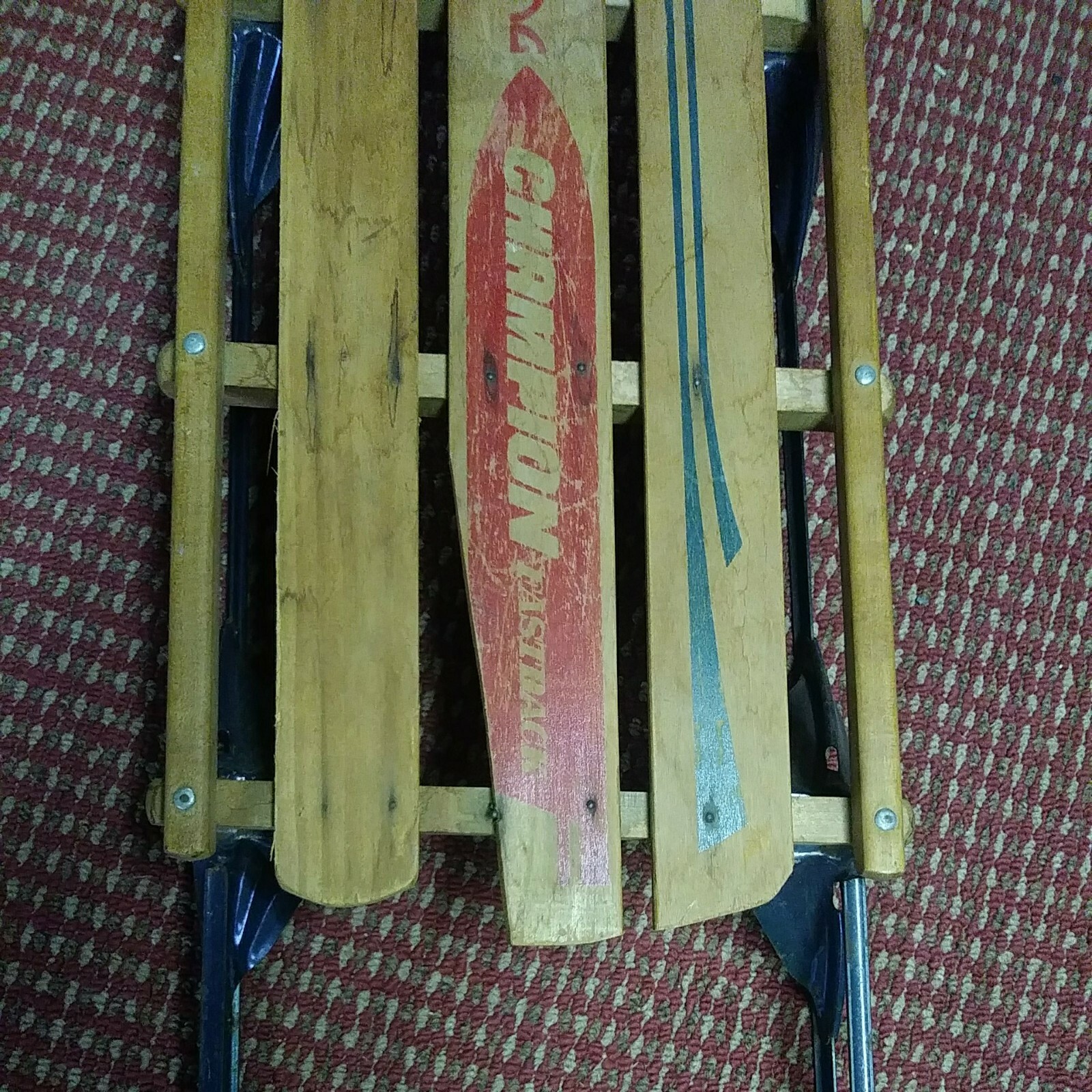 Vintage Sled (Gladding Champion Fastback) Metal Rail Sled | eBay