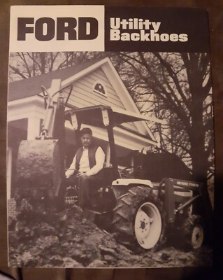 Ford Utility Backhoes 757A 758A Brochure | eBay