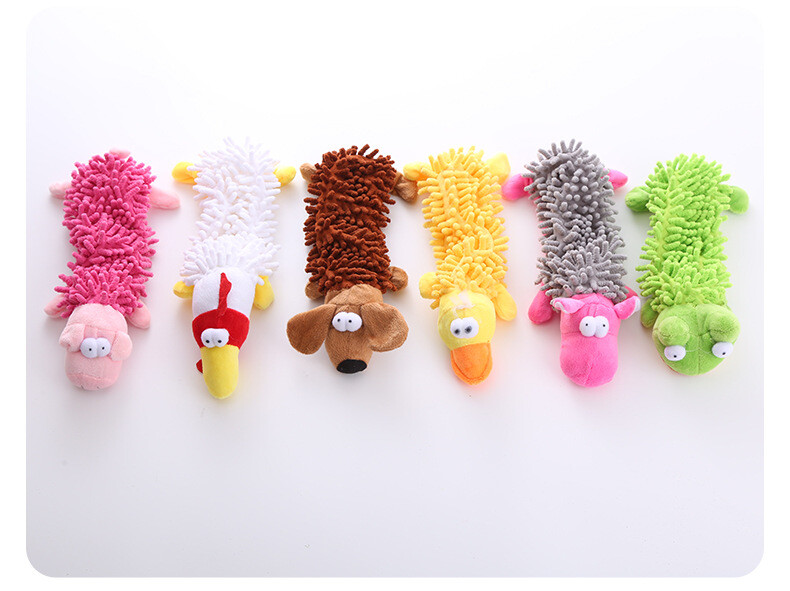 Bite Toys Dog Plush Toy Animal Mop Plush Frog Hippo Teeth Grinding Pet ...