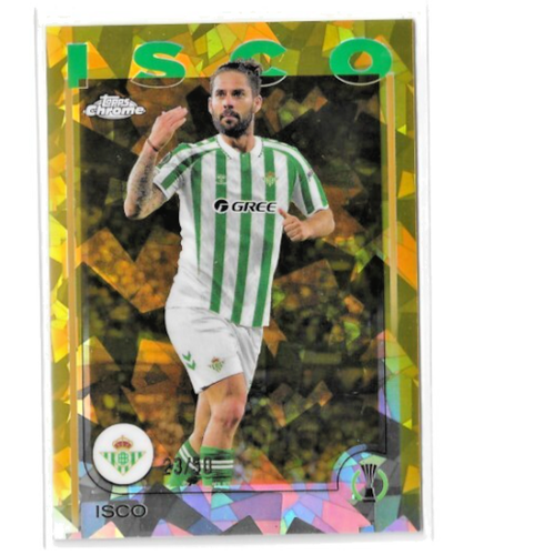 Isco 2024-25 Topps Chrome Sapphire Gold Refractor #143 Serial #d 23/50 ...