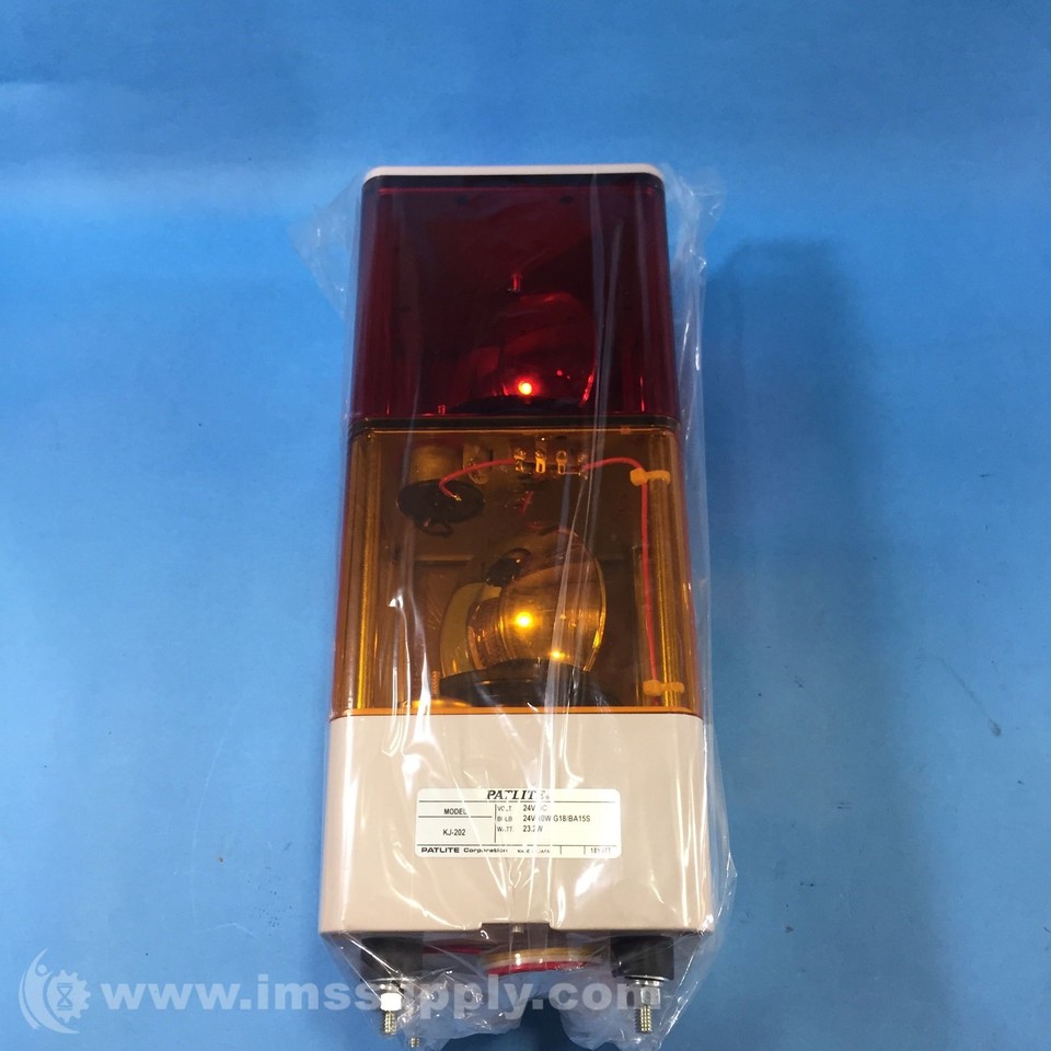 Patlite KJ-202-RY+FA001 Signal Tower Light FNOB | eBay