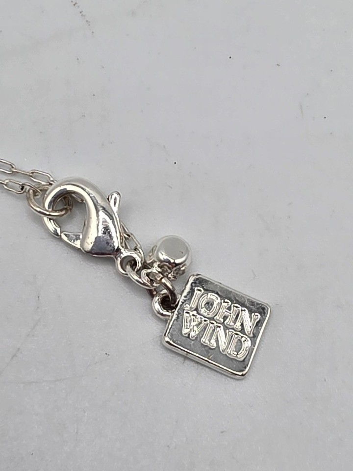 John Wind 18" Necklace Sorority Gal Monogram Letter J Faux Cotton Pearl ...