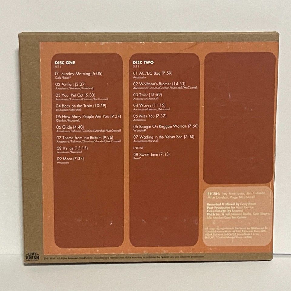Phish Live Phish The Baker's Dozen Rare OOP July 23nd 2017 Night 3 | eBay