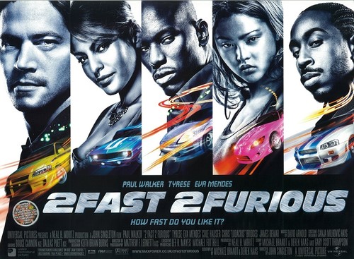 2Fast 2Furious movie poster : Paul Walker : Fast and the Furious : 12 x 16 | eBay