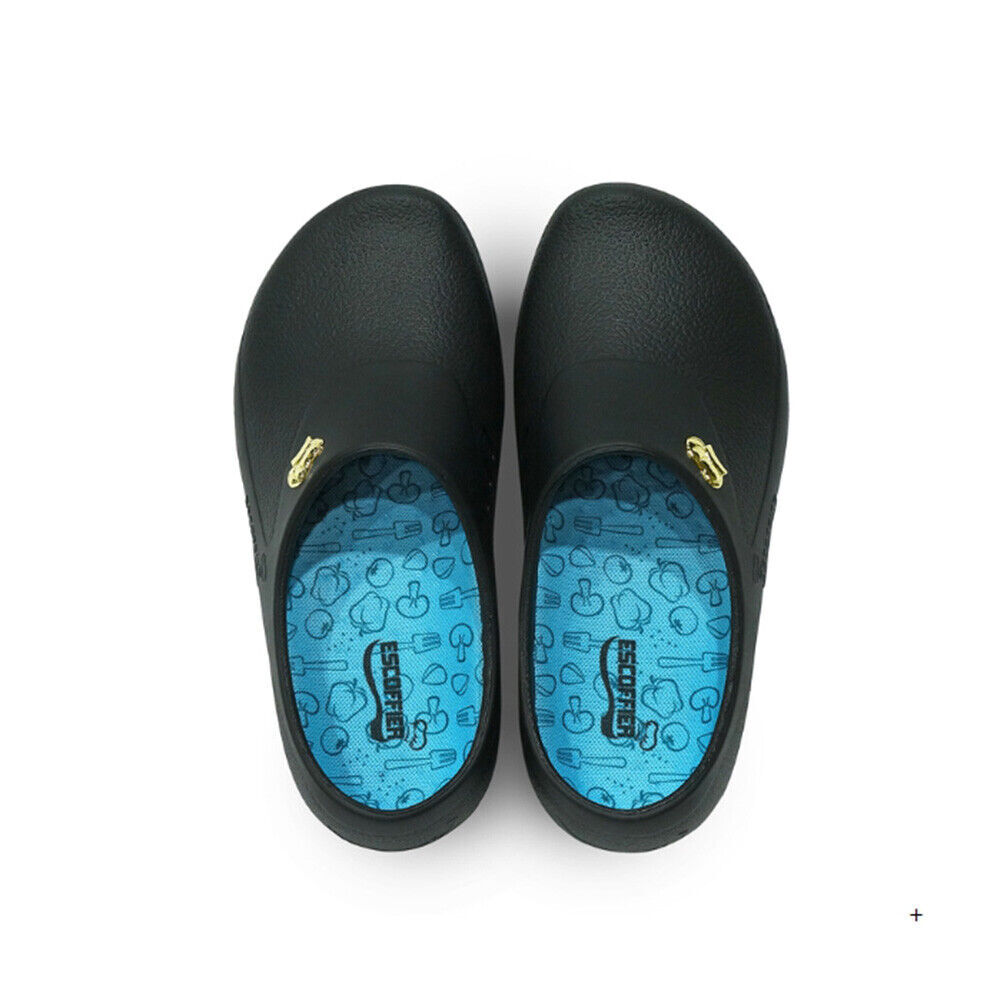 ESCOFFIER Unisex Anti-slip shoes Chef Kitchen Shoes Slipper Safety ...