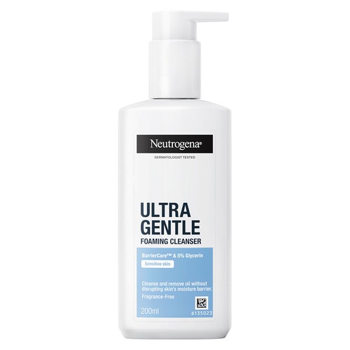 [NEUTROGENA] Ultra Gentle Foaming Facial Cleanser for Sensitive Skin ...