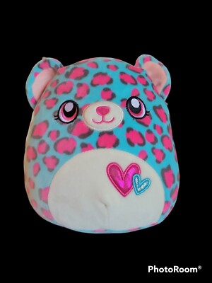 Squishmallow 11” Chelsea the Cheetah 2021 Valentine Plush Blue Pink ...
