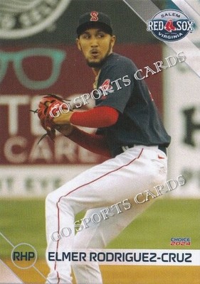 2024 Salem Red Sox Elmer Rodriguez Cruz Red Sox RC Rookie Minor ...