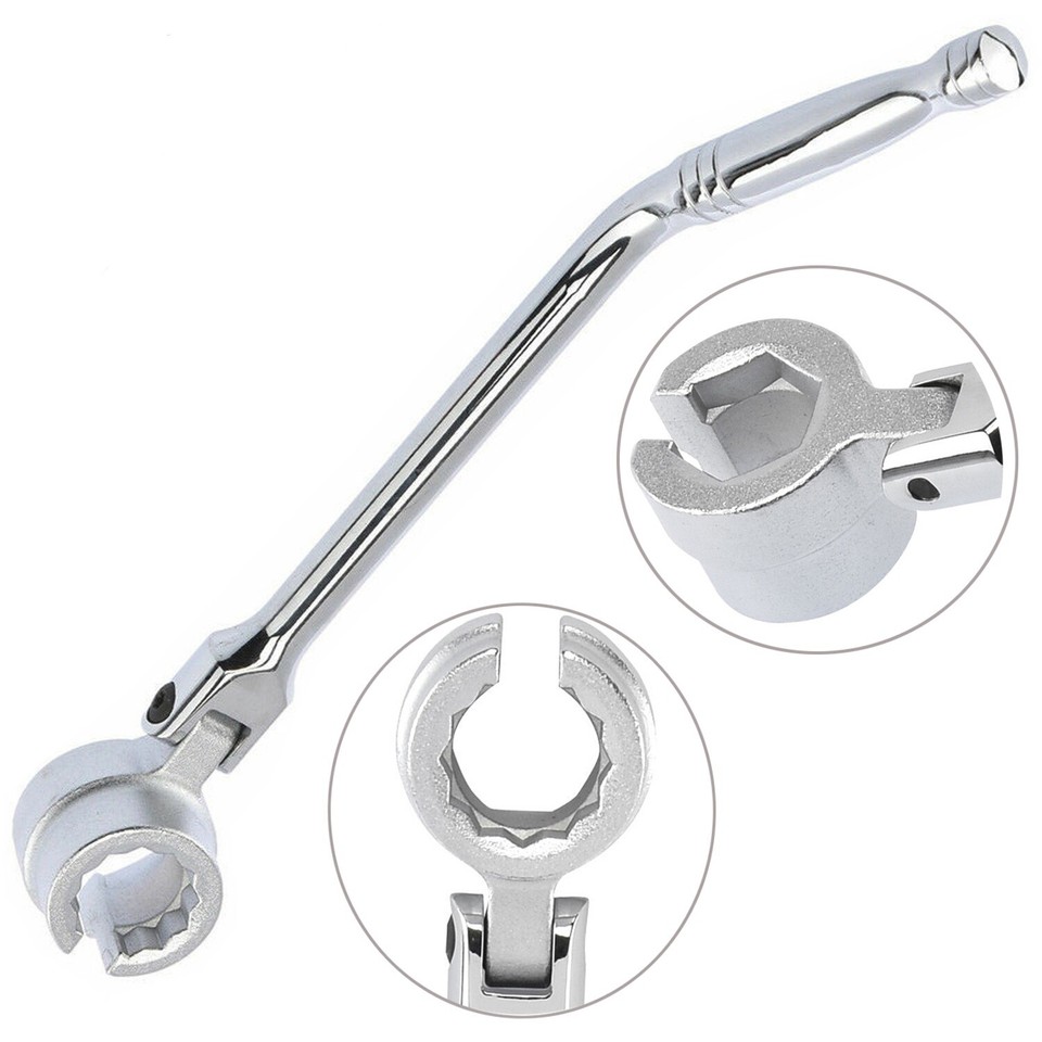 Double Sided Flexible O2 Sensor Wrench, 6 and 12 Point Socket Head 7/8 ...