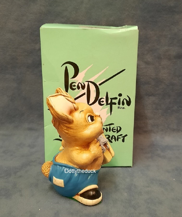 PenDelfin Rabbit Collectors Figurine - Tripper with Blue Shorts | eBay