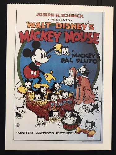 POSTCARD FROM VINTAGE MICKEY MOUSE SHORT FILM POSTERS MICKEY’S PAL ...