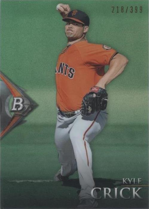 2014 Bowman Platinum - Chrome Prospects Kyle Crick #BPCP18 Emerald /399 ...