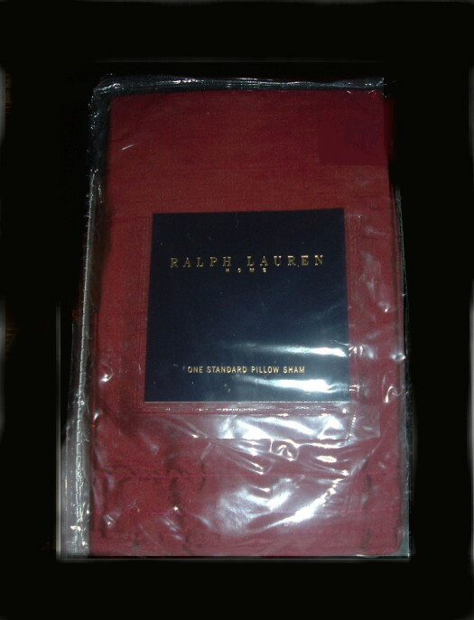 Ralph Lauren Rossini Silk Red Standard Pillow Sham | eBay
