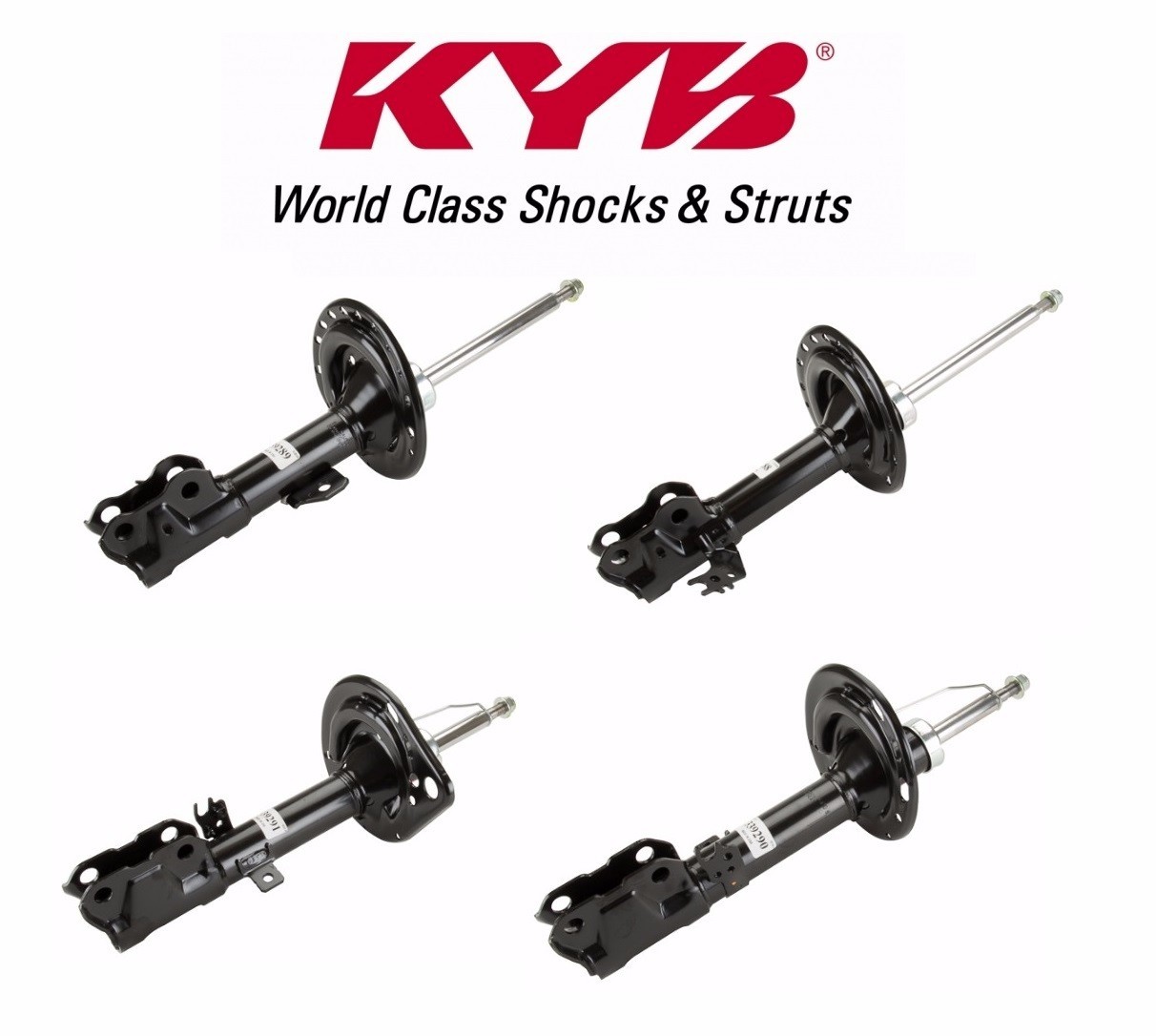 KYB Excel-G Front & Rear Gas Struts Complete Set of 4 for Toyota Camry ...
