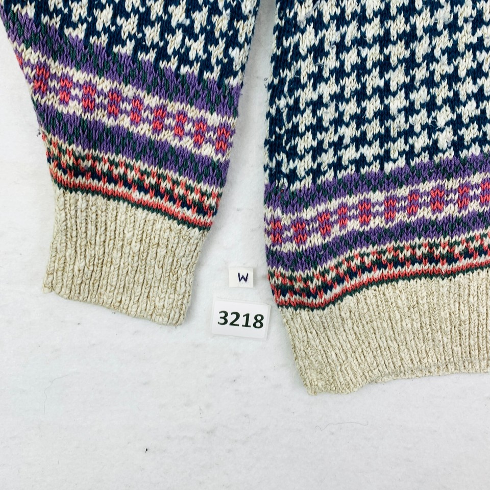 Vintage American Eagle Knit Sweater Women's Sz Large Multicolor V-Neck ...