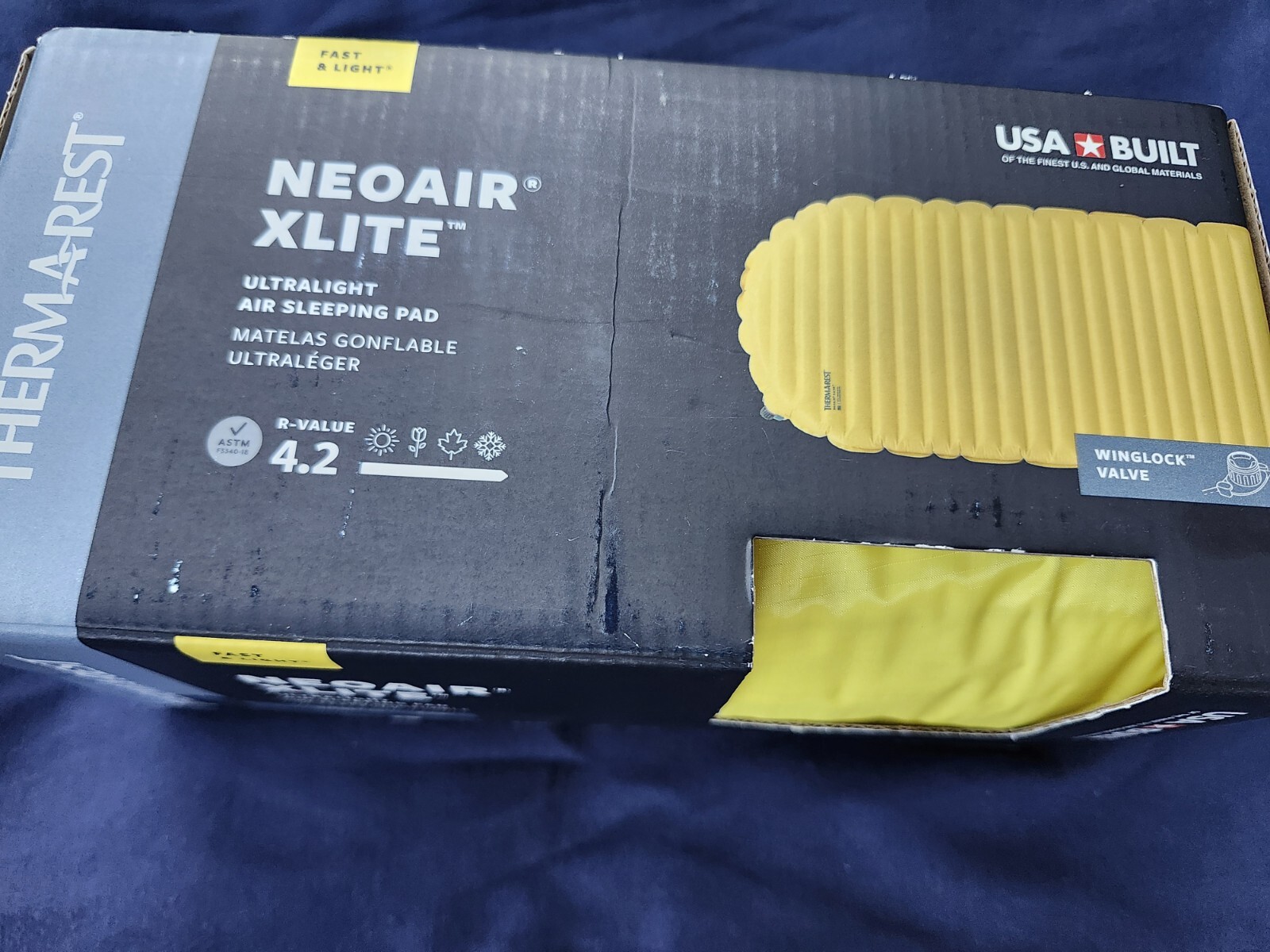 Therm-a-Rest NeoAir XLite Inflatable Sleeping Pad - Lemon Curry, Large ...