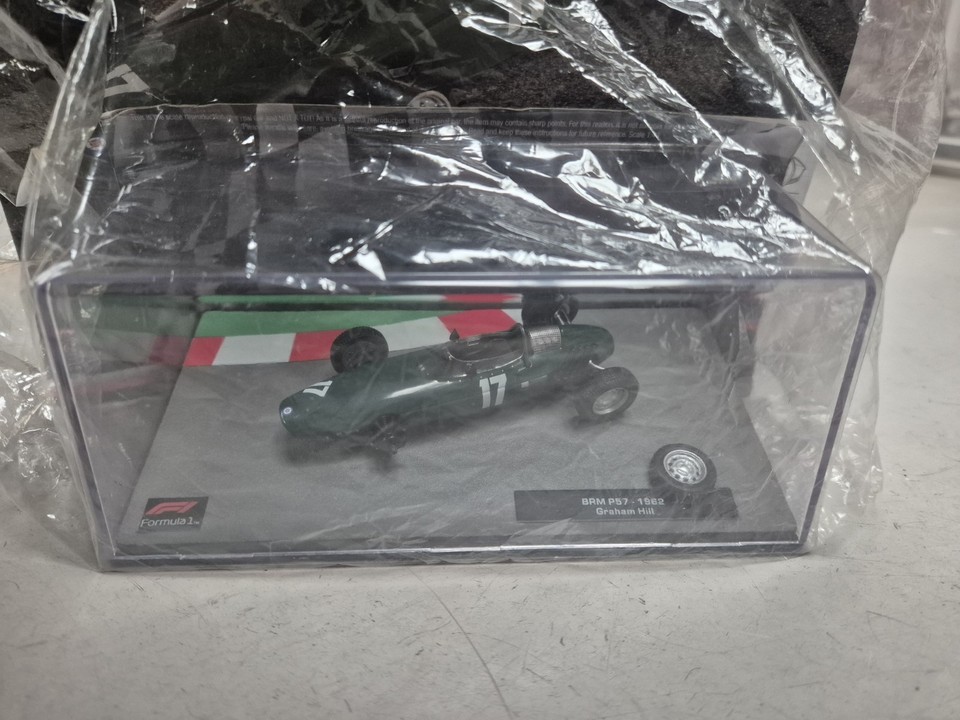 1/43 F1 FORMULA 1 CAR COLLECTION - BRM P57 GRAHAM HILL 1962 CAR #100 ...
