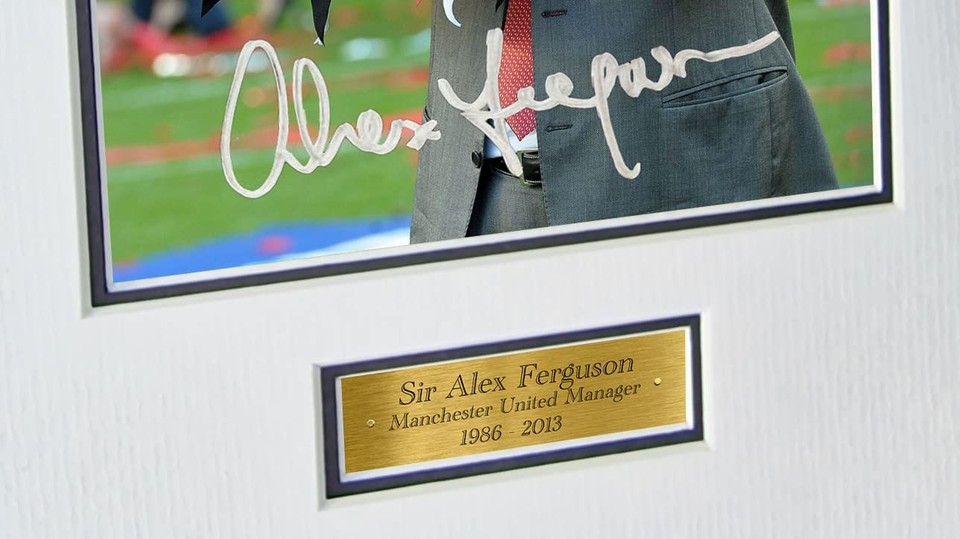 'SIR ALEX FERGUSON TRIBUTE' Manchester United Autographed Signed 12x8 ...