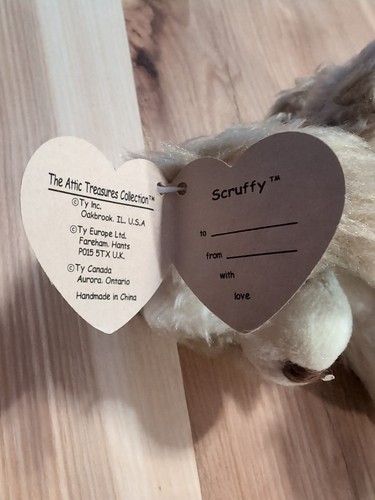 Ty Attic Treasures Vintage Scruffy Dog Jointed 9" 1993 Retired Beanie ...