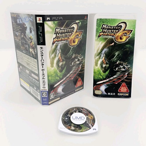Monster Hunter Portable 2nd G PSP UMD Complete CIB Japanese Capcom PS ...