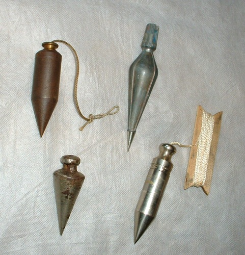 Lot Of 4 Vintage Plumb Bobs | eBay