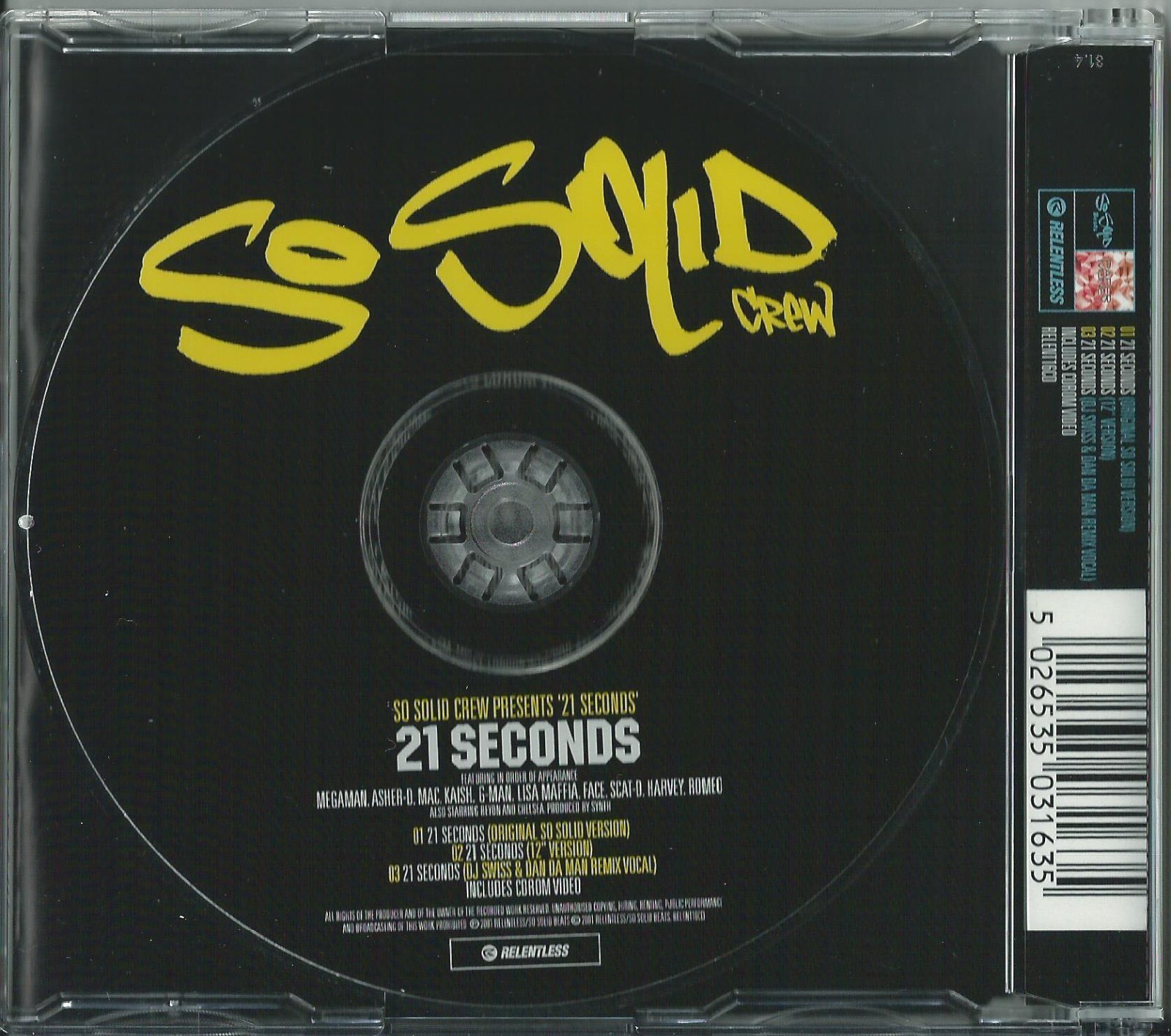 21 Seconds [UK CD] by So Solid Crew (CD, 2001) for sale online | eBay