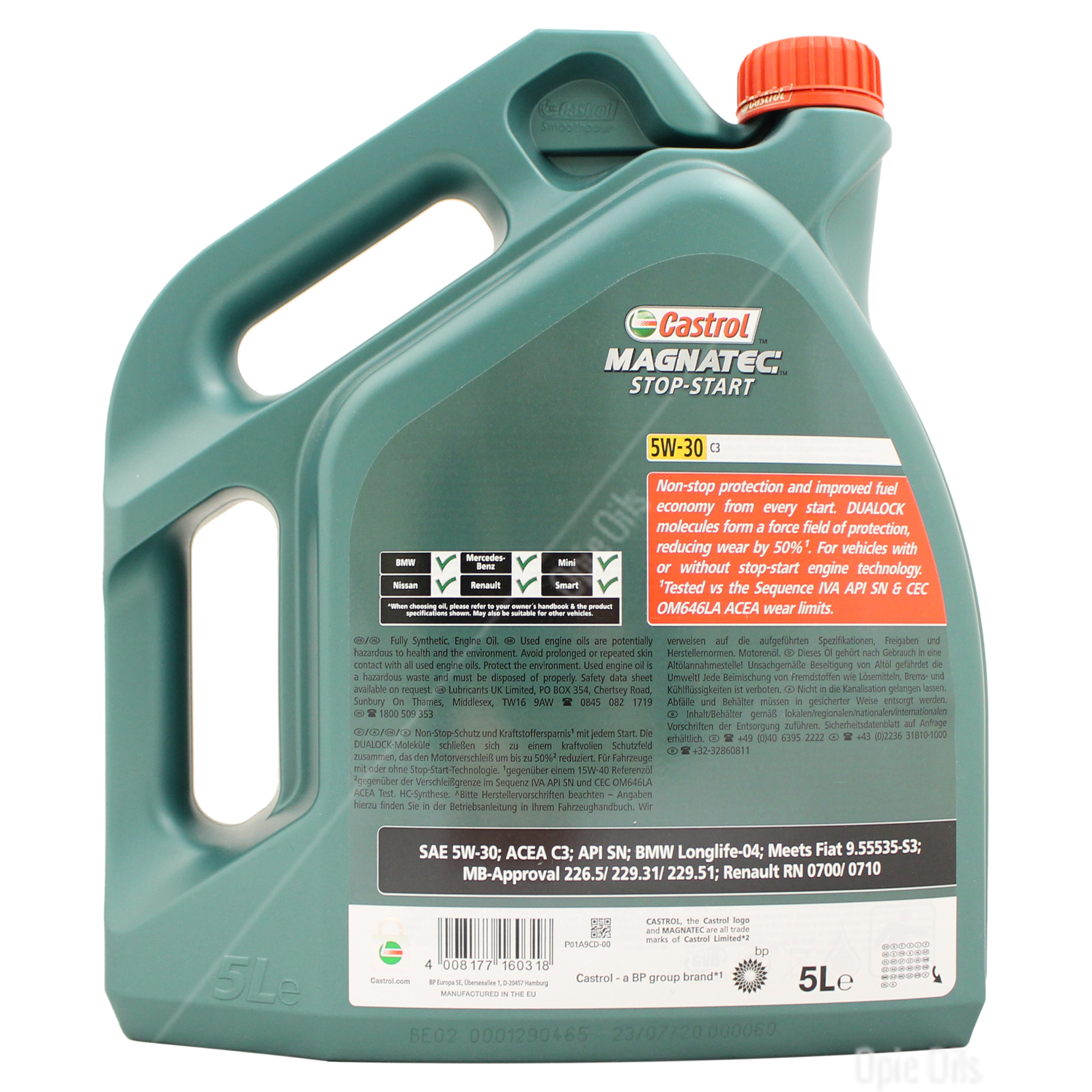 B58 first oil change oil recommendation