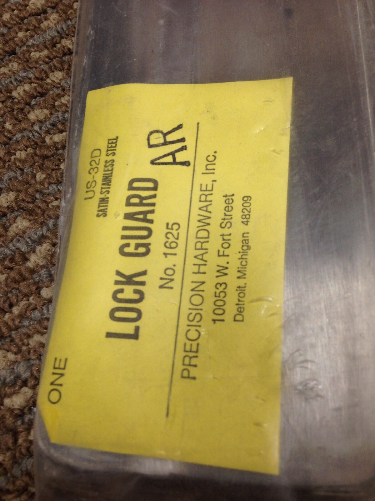 Precision Hardware, Inc. Lock Guard No. 1625 US-32D-For RH Swing Out ...