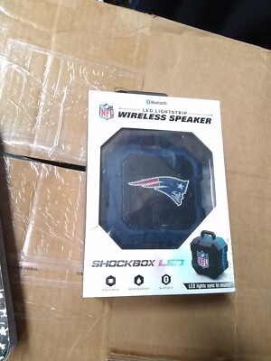 New England Patriots Shockbox LED Lightstrip Wireless Speaker (Water ...
